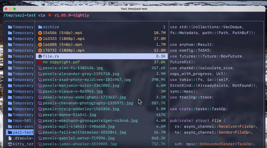 Yazi - Terminal File Manager