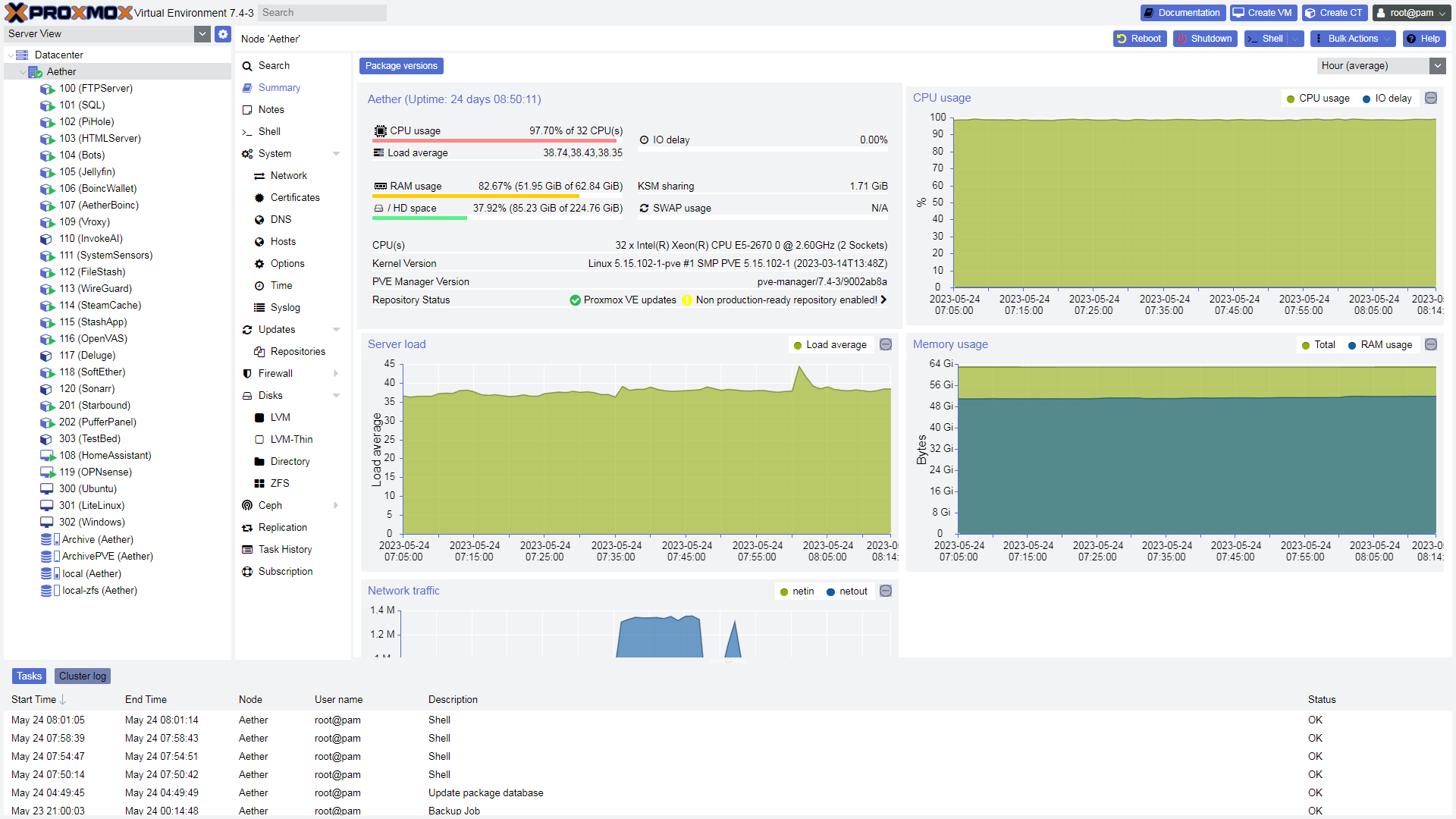 More New Themes for Proxmox