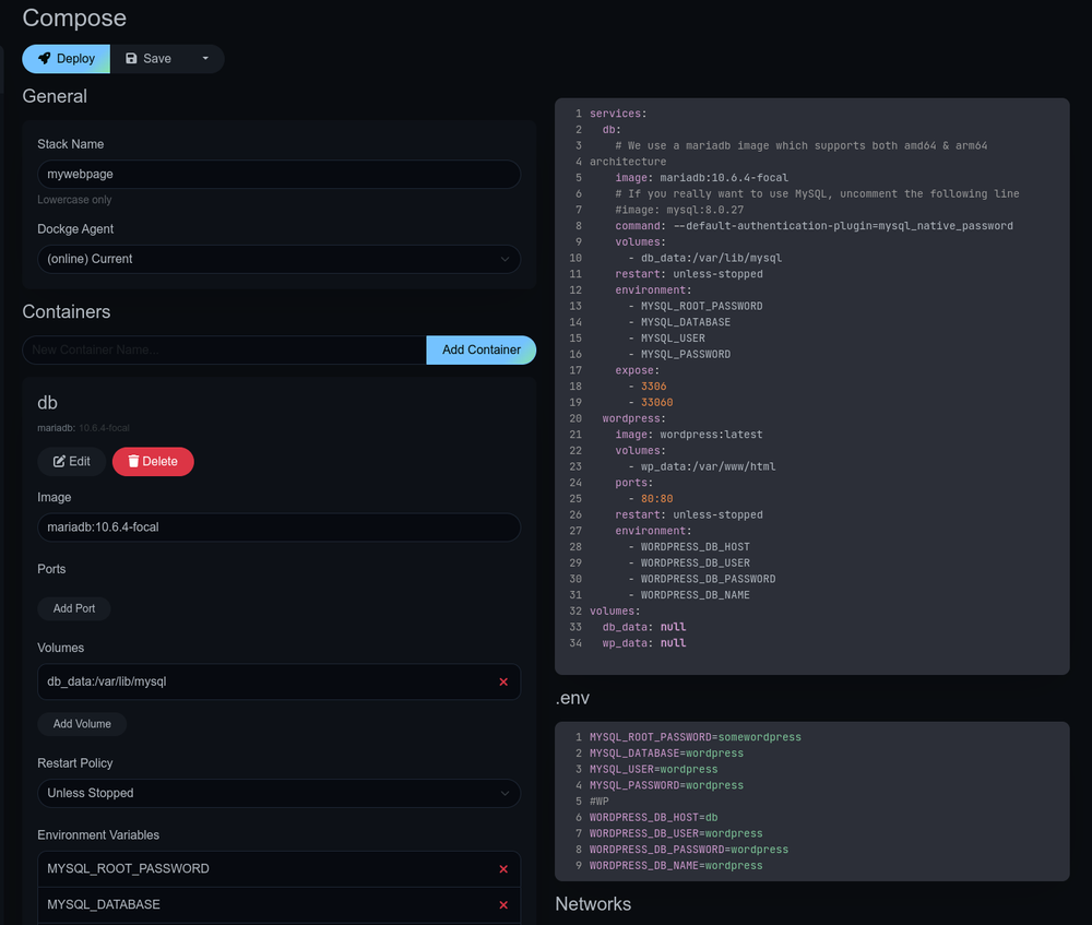 Install Docker And Dockge